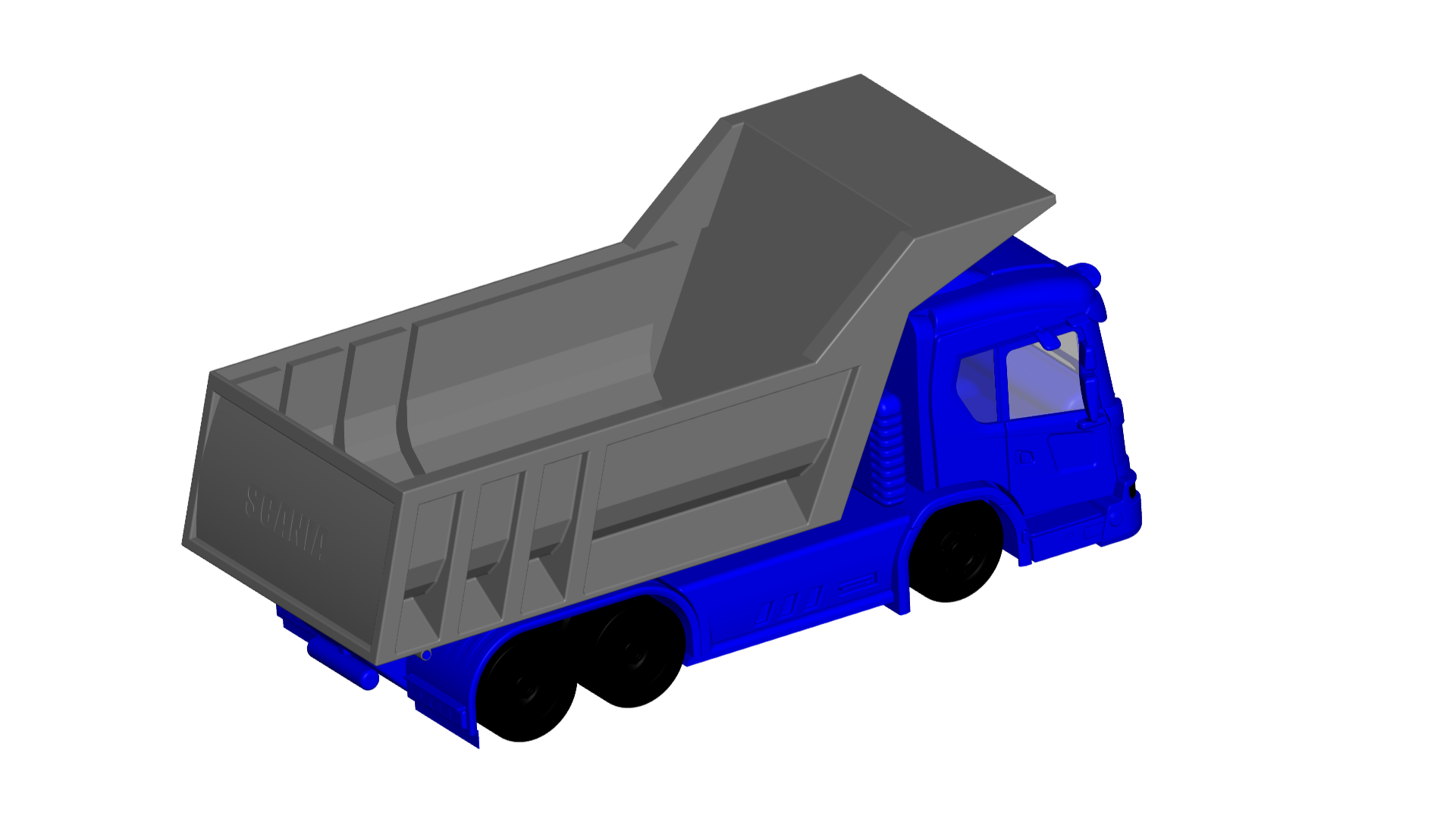 3D-Datei SCANIA-LKW・3D-druckbares Modell zum herunterladen・Cults
