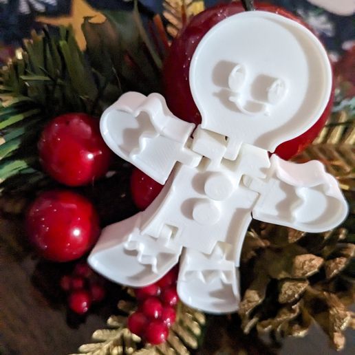 Free STL file Gingerbread Man Articulated Fidget Toy For Kids 👨 ・3D ...