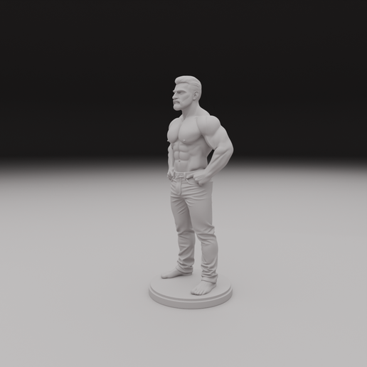 👨 Masculine man model・ 3D File for 3D printing・Cults
