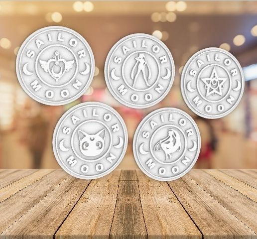 🌙 Sailor Moon Coasters・ STL File for ・Cults