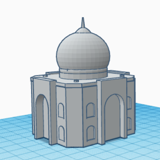 STL file Taj Mahal sculpture・3D printing model to download・Cults