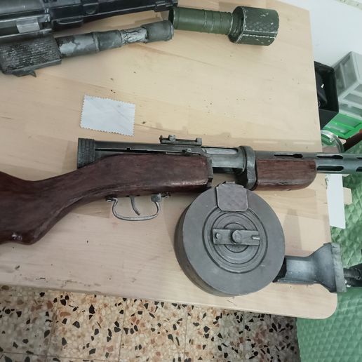 3D printable ppd-40 [pistolet pulemjot Degtjarëva] Scaled and ready to ...