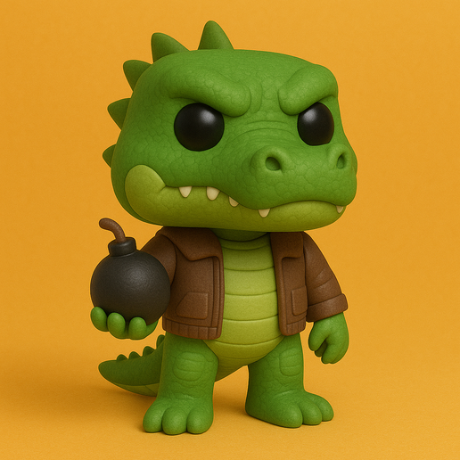 🐊 Bombardiro Crocodillo Funko・ STL File for 3D printing・Cults