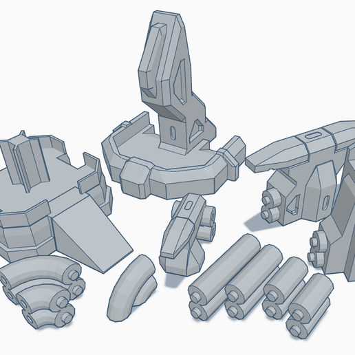 😇 Halo Combat Evolved Installation 04 Forerunner Terrain・Free 3D File ...