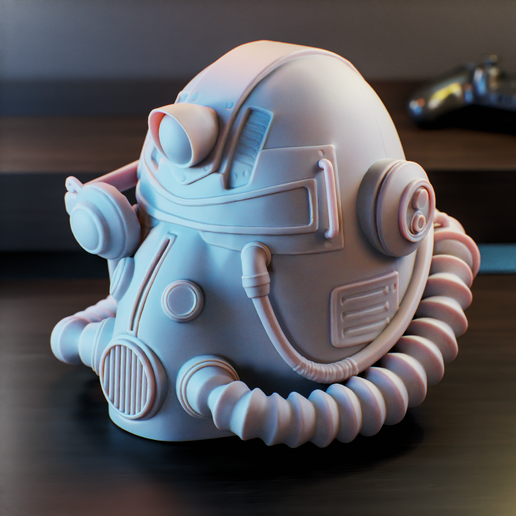 STL file Helmet Fallout Power Armor - Helmet Fallout Power armor ...