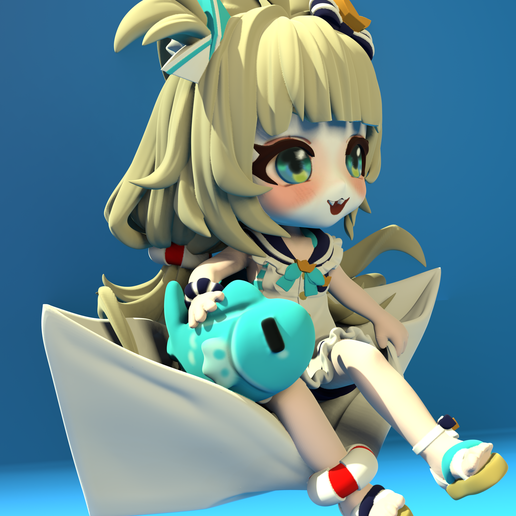 👾 Sameko Saba Chibi・ 3D File for 3D printing・Cults