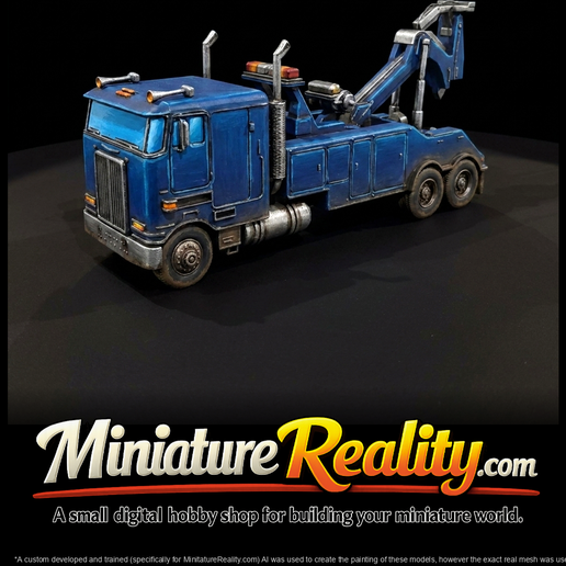 🚕 Cab Over Tow Wrecker - HO 1:87 Master STL (print at any scale)・ STL ...