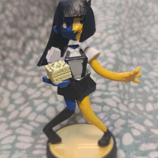 🦸 ENA with a Turròn amiibo・ STL File for 3D printing・Cults