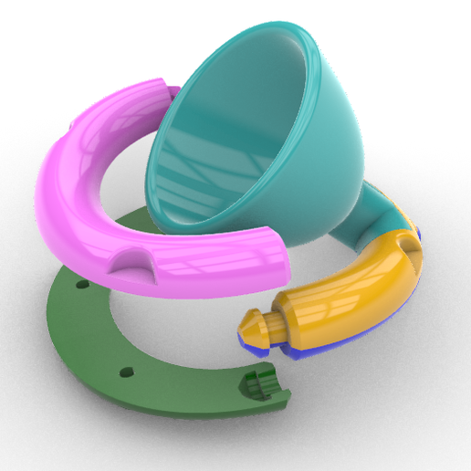 🤐 Saturn Cage・Free STP File for 3D printing・Cults