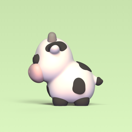 3D file Cute Little Cow 🐄 ・3D printing template to download・Cults