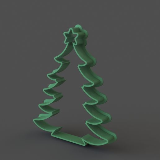 🎄 Christmas tree cookie cutter・Free STL File for 3D printing・Cults