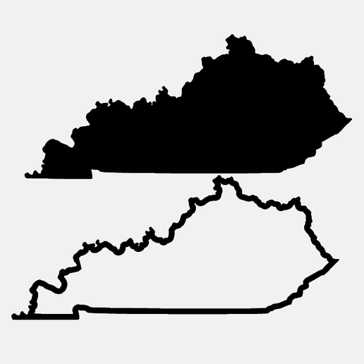 🖼️ Kentucky State SVG・ SVG File for CNC machining - Laser cutting ...