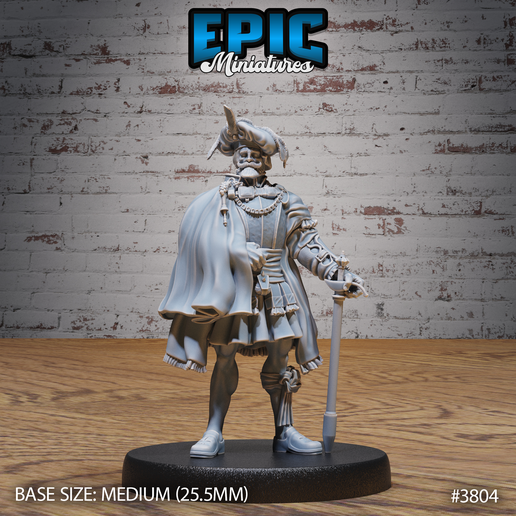 3D file Conquest Leader ‧ DnD Miniature ‧ Tabletop Miniatures ‧ Gaming ...