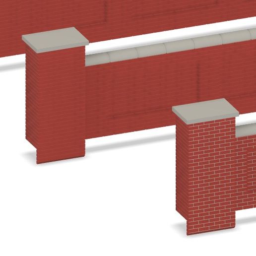 🛤️ Model Railway - Bridge Parapet Wall - Various Lengths・ STL File for ...