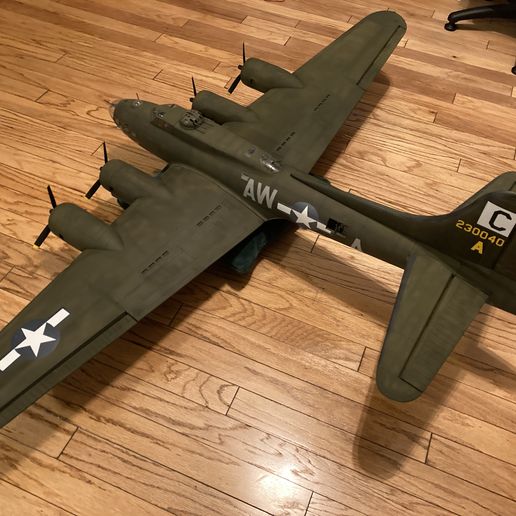 ️ 1/18 RC B-17 Static Model Conversion Parts・ STL File for 3D printing ...