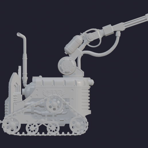 🏗️ 32mm Gothic Sci-Fi Industrial Machines・ 3D File for 3D printing・Cults