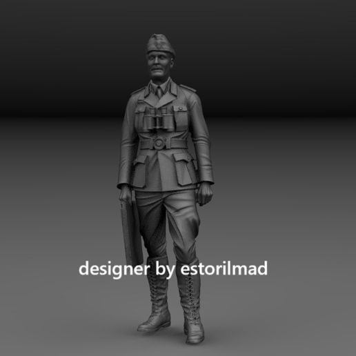 🫡 WW2 GERMAN OFFICER DAK AFRIKA KORPS・ STL File for 3D printing・Cults