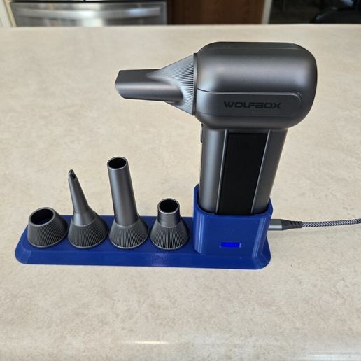 🪟 Wolfbox Megaflow MF100 Blower Duster Stand w/ LED Window and Charging ...