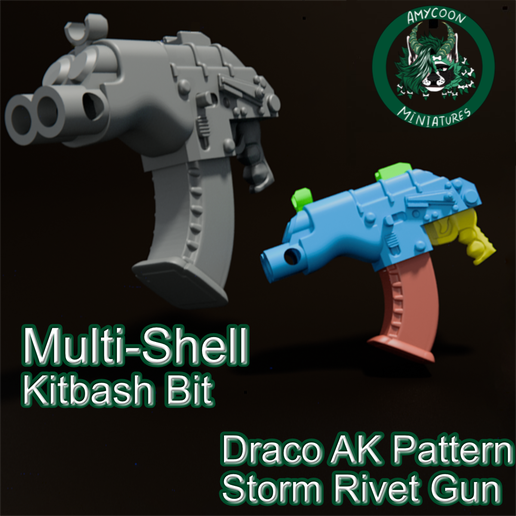🔫 Draco Pattern Storm Rivet Gun・ 3D File for 3D printing・Cults