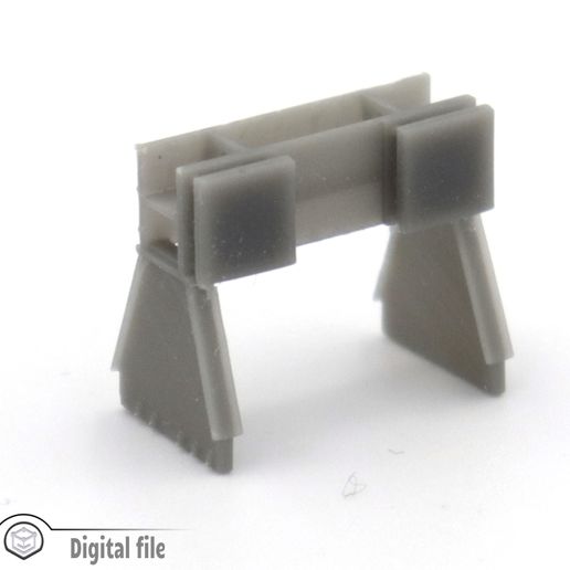 3D file 1:87 HO Scale Buffer stop 2 train model 🛑 ・3D printing design ...