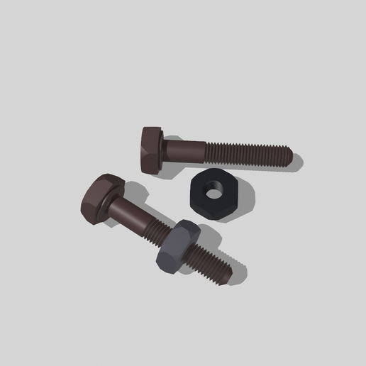 🔩 Bolt and Nuts・Free STL File for 3D printing・Cults