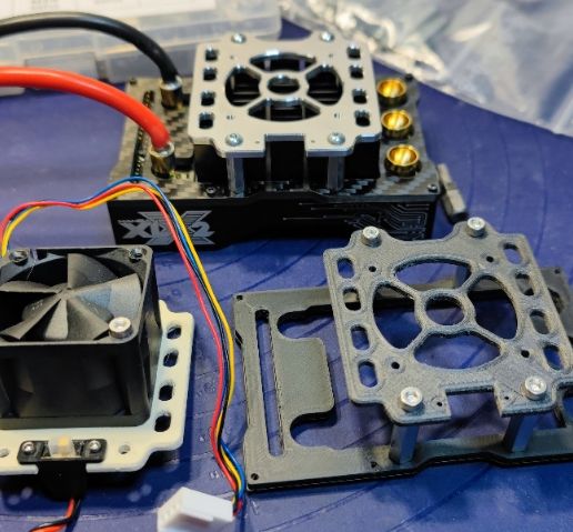 🎲 XLX2 fan mounting base - XLX2 Fan Plate : for 40mm fan・ STL File for ...