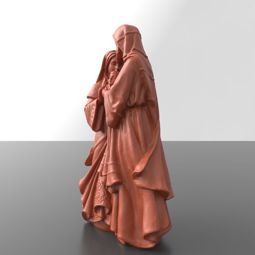 👪 Statues of the Holy Family・ STL File for 3D printing・Cults