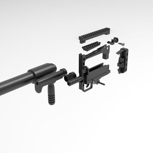 🔫 GROZA Conversion Kit for WE AK74UN[COMPLETE SET]・ 3D File for 3D ...