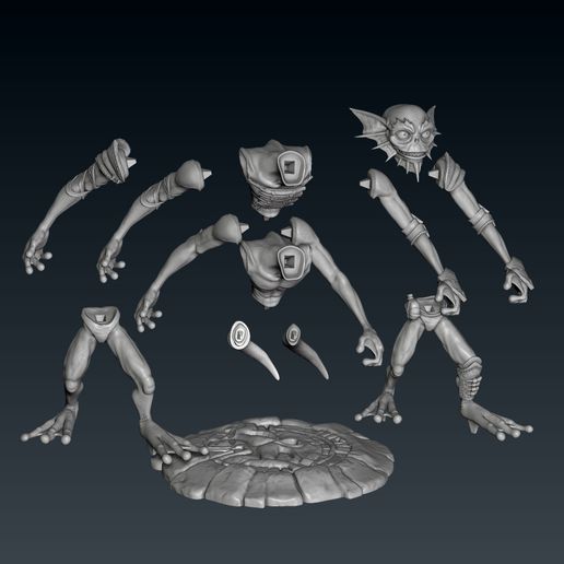 🎮 Overlord 2007 Master and Minions Bundle・ STL File for 3D printing・Cults