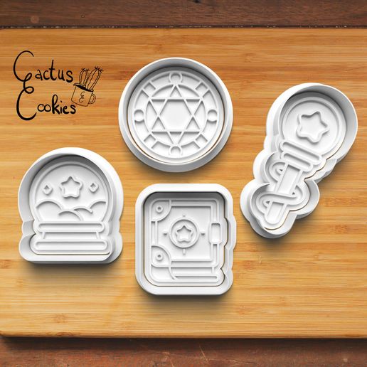 🪄 Magic Cookie Cutter set 0676・ 3D File for 3D printing・Cults