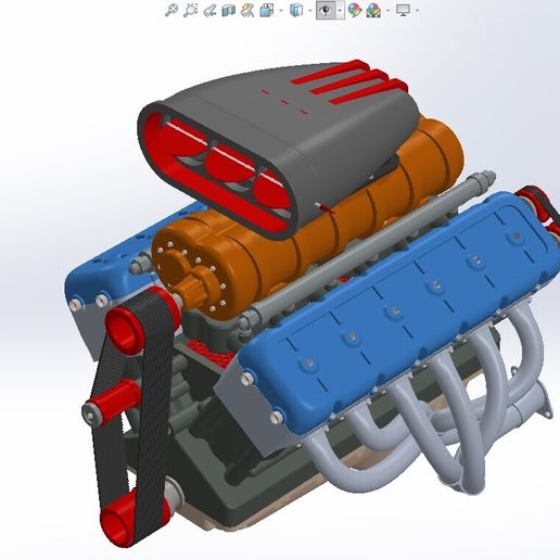 🔧 V12 Engine Full CAD Design・ 3D File for 3D printing and Electronics ...