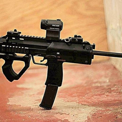 🔫 AIRSOFT MP7 Stock and Frontal grip・ STL File for 3D printing・Cults