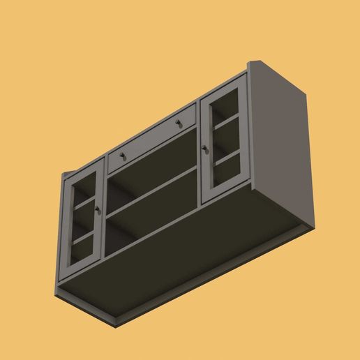 🏠 Miniature Sideboard 1/12 scale for Doll Funiture, Doll House・ STL ...