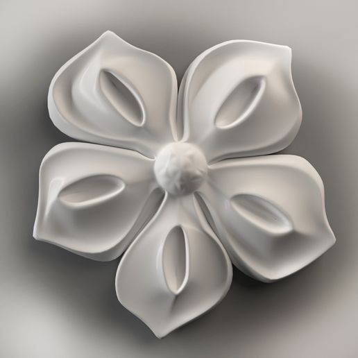 💐 3D STL MODEL OF A FLOWER FOR CNC ROUTER・Free STL File for 3D printing ...