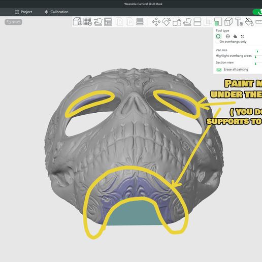 💀 Carnival Skull Mask - Wearable Cosplay for Halloween - 3D Print STL ...