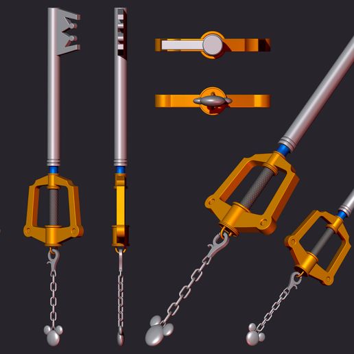 🥰 Kingdom Hearts - Cosplay Prop - Sora, Kingdom Key・ 3D File for 3D ...