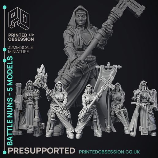📈 Battle Nuns - Heaven Hath no Fury - PRESUPPORTED - Illustrated and ...