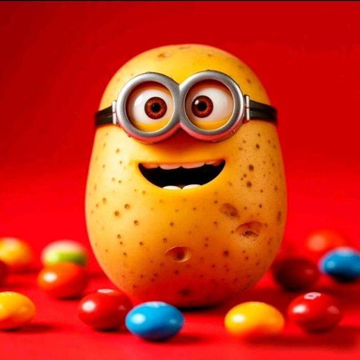 🥔 The potato minion・ STL File for 3D printing・Cults