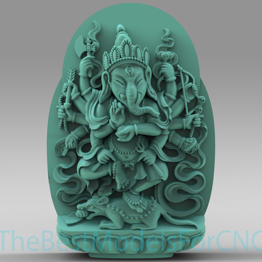 📁 3D Model STL File for CNC Router Laser & 3D Printer Elephant God ...