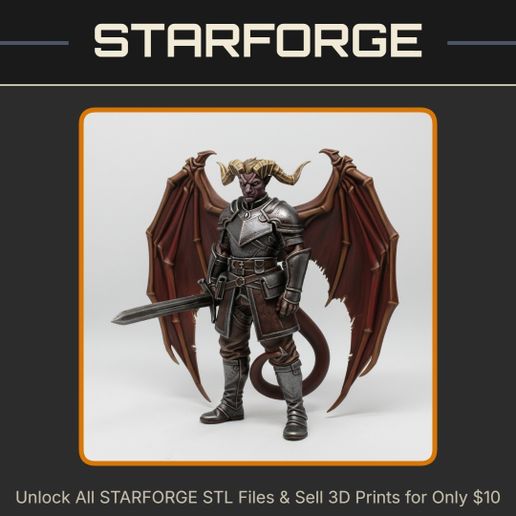 🗡️ 28mm DND Winged Demon Warrior Horned Armor Sword Cloak Tail ...