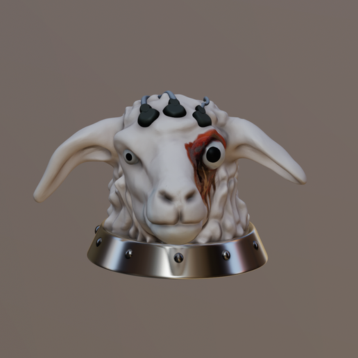 👽 Alien Earth Sheep Bust – T.Ocellus - Sci-Fi Headphone Stand ...