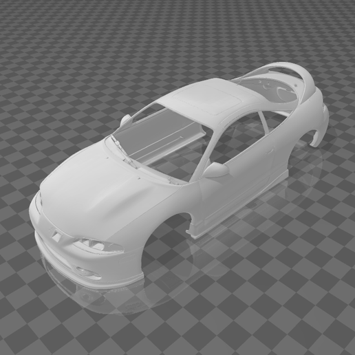 🐚 Mitsubishi Eclipse GSX 1999 Shell Body - Divided Parts for Easy Printing・ STL File for 3D ...