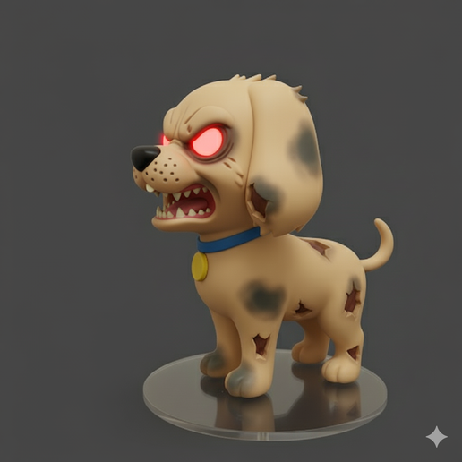 🧟 Zombie dog・ STL File for 3D printing・Cults