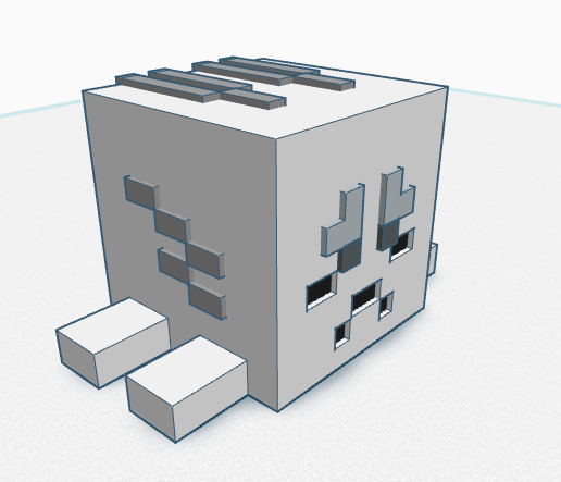 🦸 (MINECRAFT) GHAS HAPPY・Free STL File for 3D printing・Cults