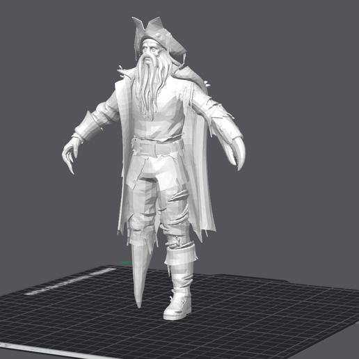 🦸 Davy Jones 3D Model・ STL File for 3D printing・Cults
