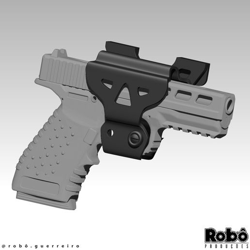 👻 Ghost Gilded Reaper Chest Holster for Cosplay - STL model 3D print ...