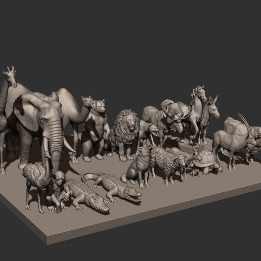 🐄 Animal Kingdom Wildlife set STL Files Modelo imprimible en 3D・Archivo ...