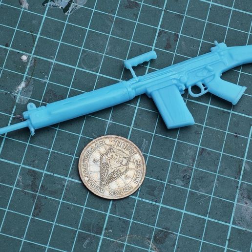 🎲 Miniature Firearms FN FAL L1A1 SLR・ STL File for 3D printing・Cults