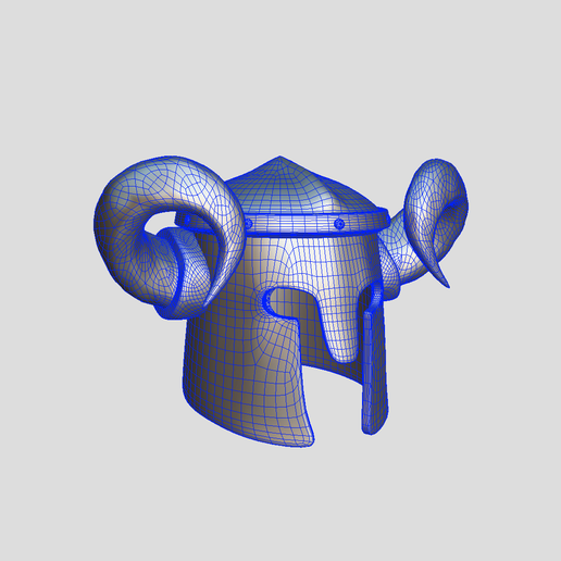 STL file Horned Helmet 🪖 (OBJ)・3D print object to download・Cults