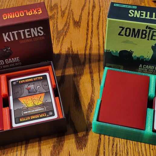 🤯 Exploding Kittens Box Organizer Sleeved Cards・ STL File for 3D ...